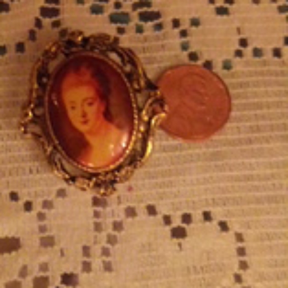 Jewelry | Antique Hand Painted Portrait Brooch | Poshmark